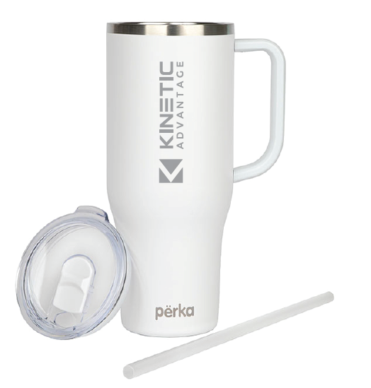 Perka® Kempton 40 oz. Double Wall, Stainless Steel Travel Mug – Kinetic ...
